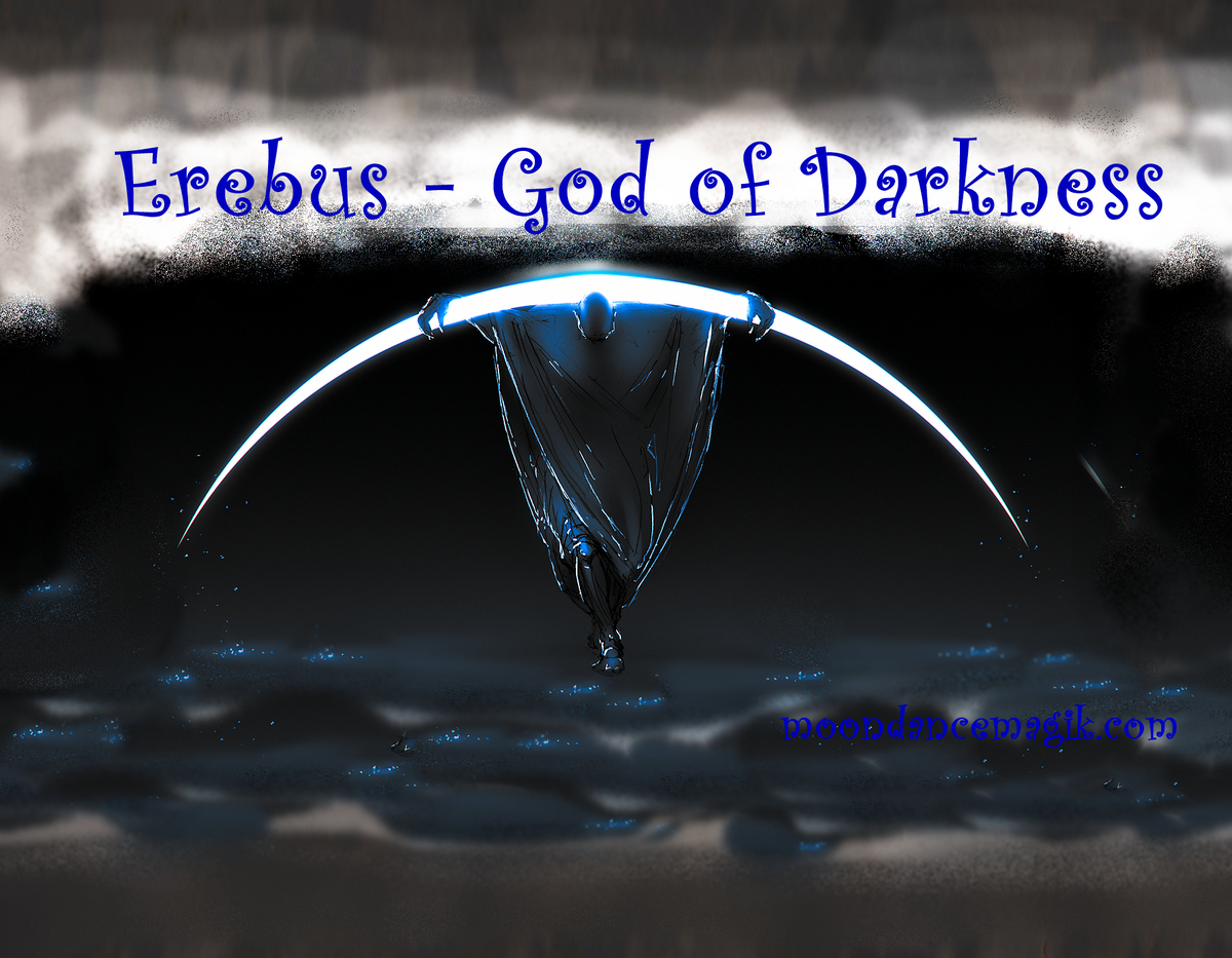 Erebos / Erebus, the God of Darkness, Son of Chaos, Father of Aether ...
